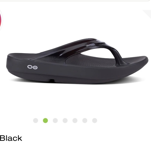 OOFOS | Shoes | Oofos Womens Black Oolala Black Flip Flops | Poshmark
